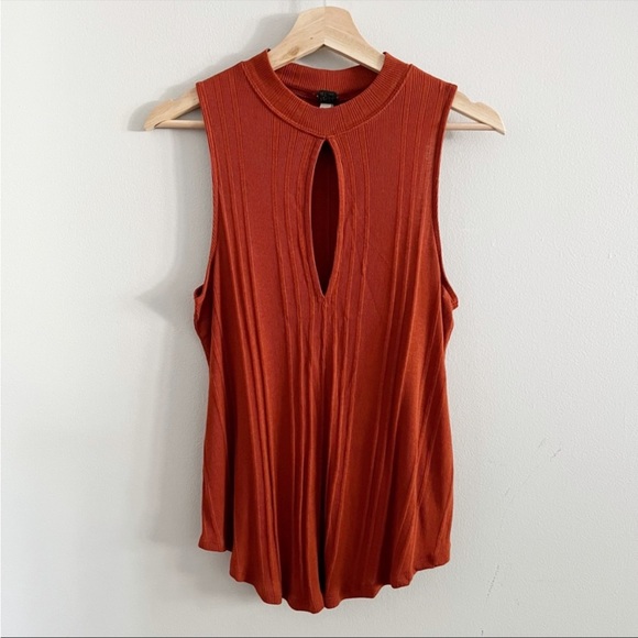 We The Free | Tops | Free People We The Free Rust Tank With Keyhole ...